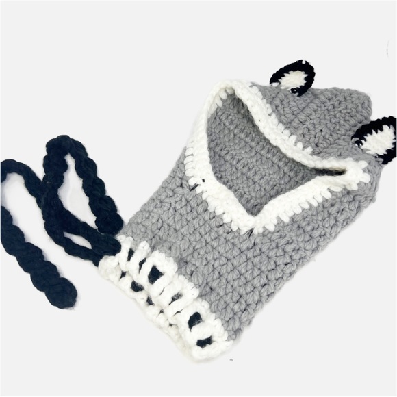 Hand Crafted | Accessories | Handmade Knit Raccoon Ski Mask | Poshmark